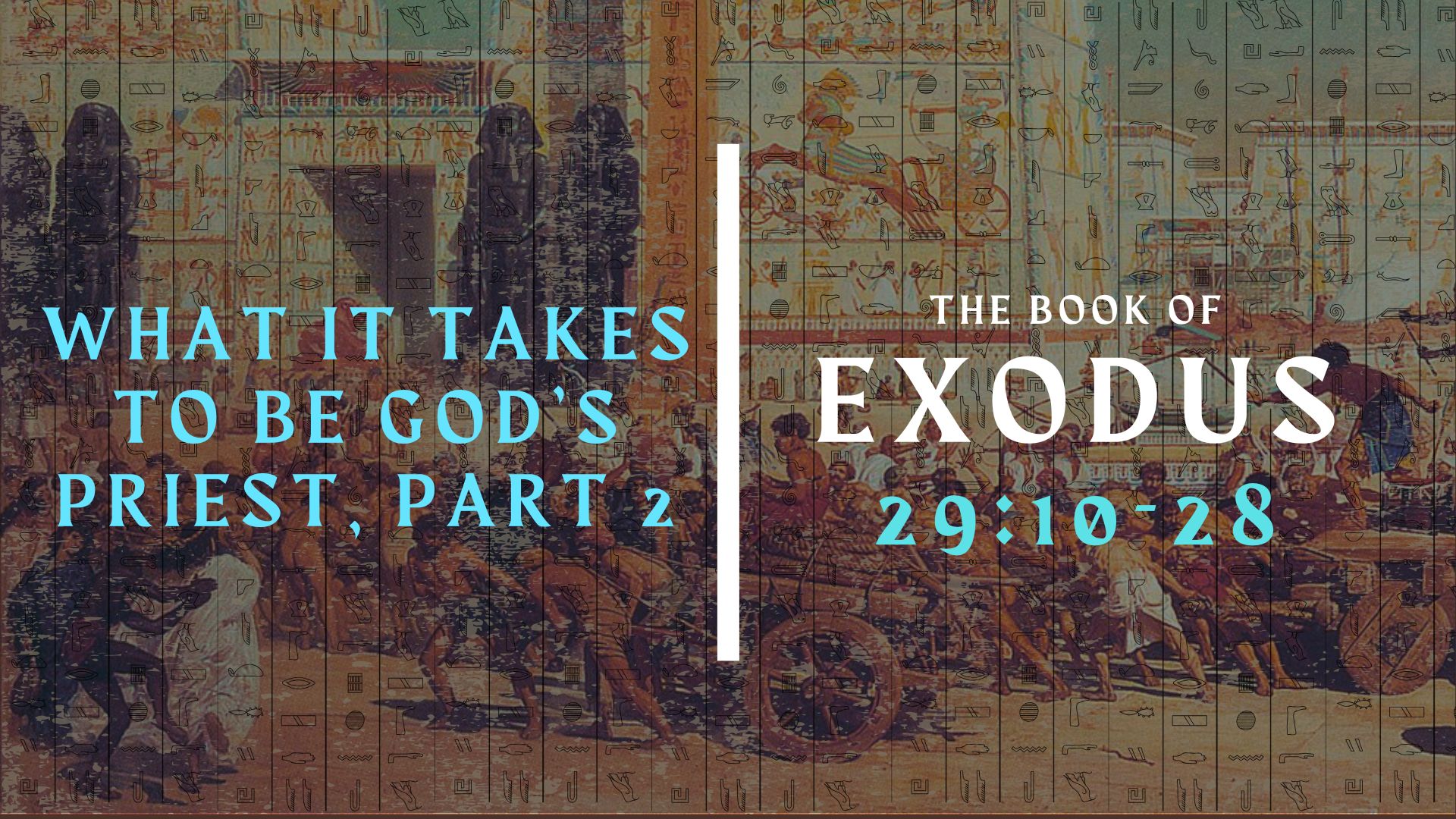 What It Takes To Be God’s Priest, Part 2 | Exodus 29:10-28 | Graham ...